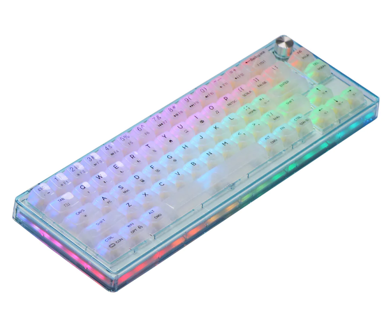 MechLands MC66 65% Hot Swappable 2.4Ghz/Bluetooth/USB-C Wired/Wireless ...