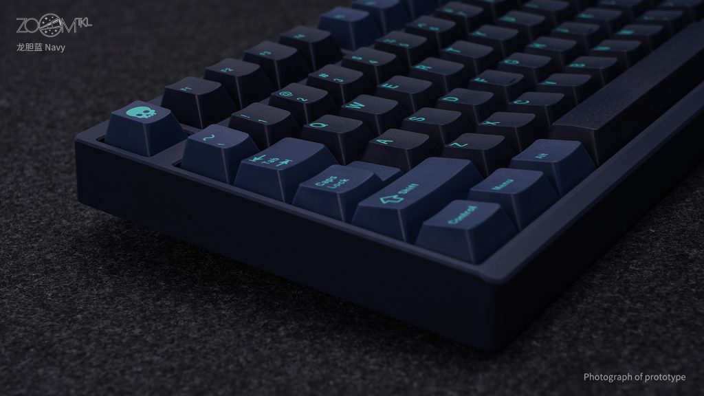 [พร้อมส่ง] ZOOM TKL ESSENTIAL EDITION-Navy คัสต้อมคีย์บอร์ดคิทเลเอ้าท์ ...