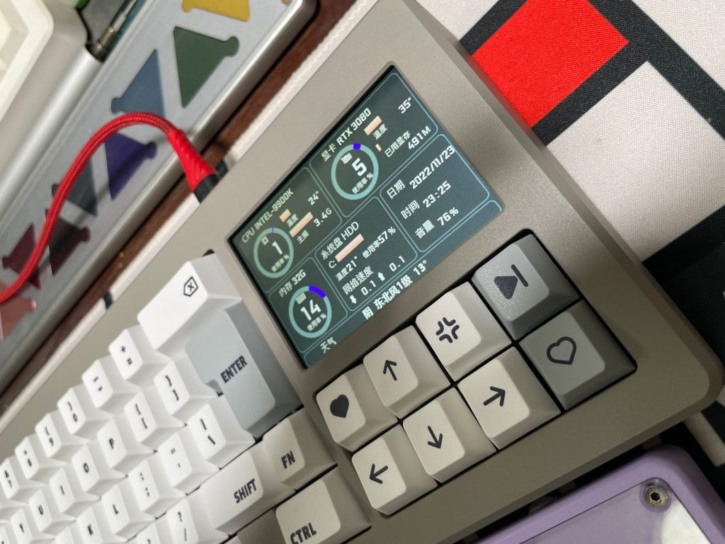 [Groupbuy] SAM S80 V2 with 3.5-inch IPS Screen R2 คีย์บอร์ด Wired พร้อม ...