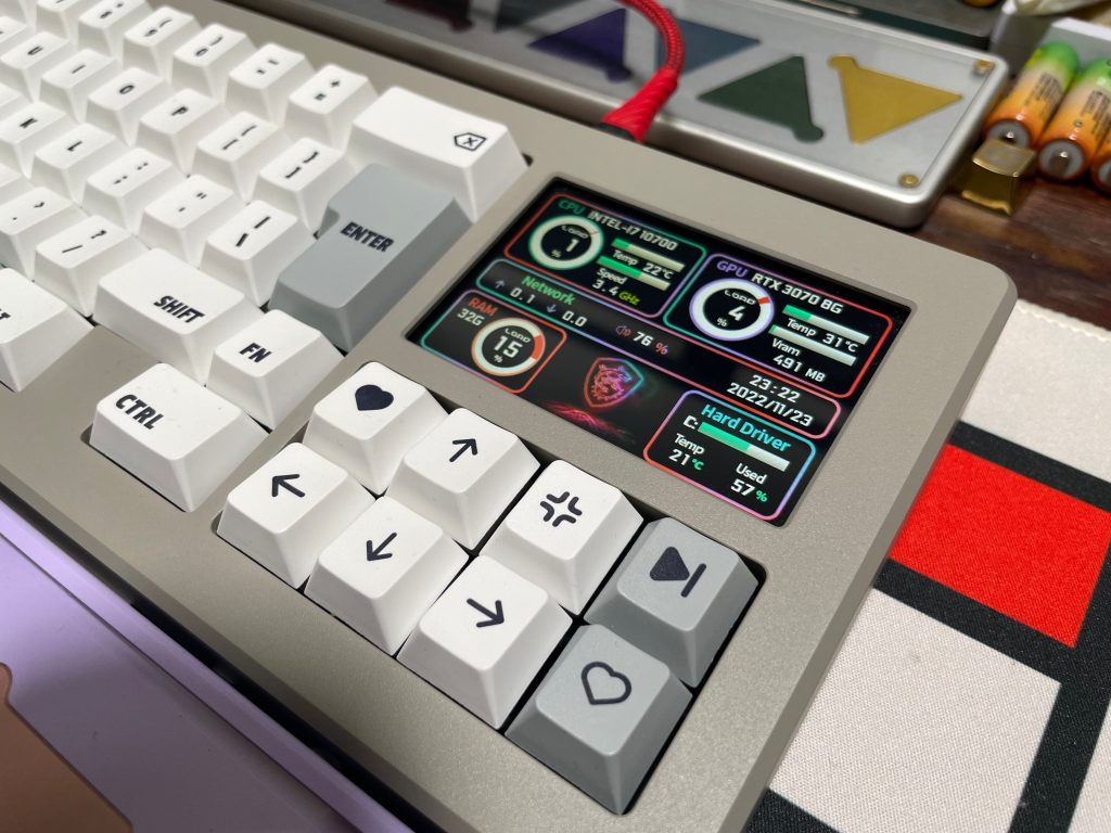 [Groupbuy] SAM S80 V2 with 3.5-inch IPS Screen R2 คีย์บอร์ด Wired พร้อม ...