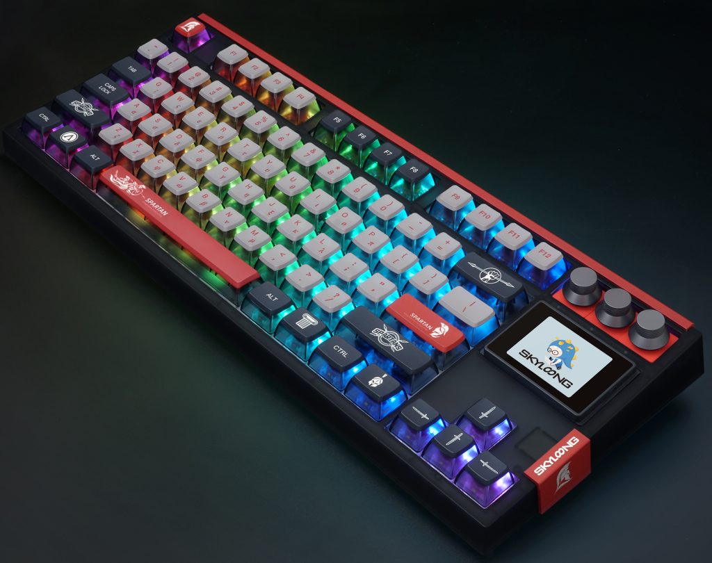 Skyloong GK87 Pro Gasket Wireless 3 mode with Knob and Screen – GAMING ...